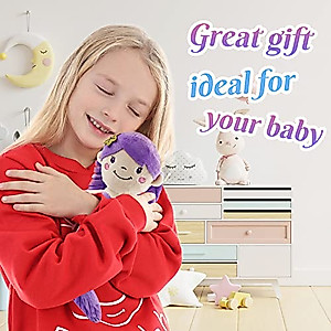 Athoinsu 12'' Purple Mermaid Stuffed Animal Soft Cute Adorable Mermaid Princess Plush Toy Doll Valentine's Day Birthday Children's Day Decors for Toddler Girls