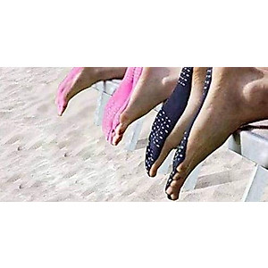 Barefoot Doobie Eco-Friendly Foot Adhesive Pads Outdoor Indoor Recreation for Hot Sand, Pool, Park, Lawn, Street, Spa, Non Slip Yoga Socks Flexible Feet