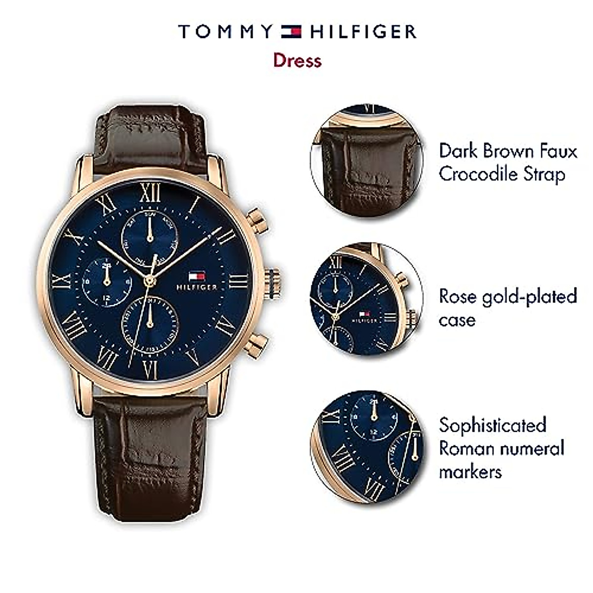 Tommy Hilfiger Men's 1791399 SOPHISTICATED SPORT Analog Display Quartz Brown Watch