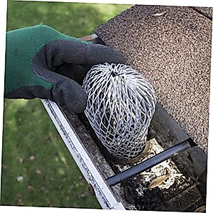 LIGHTAOTAO Gutter Filter Stainless Strainer 5pcs Rooftop Filter Guard Drainage Pipe Strainer Cover Roof Filter Strainer Stainless Steel Filter Cover Anti-clogging Silver Downspout Filter