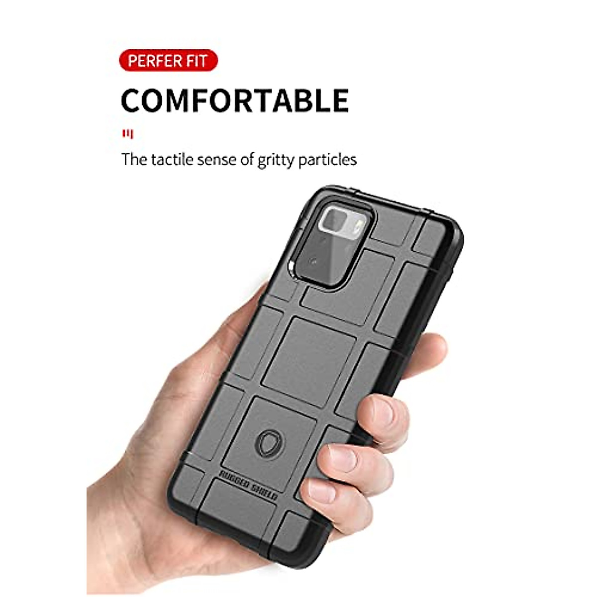 Ysnzaq for Xiaomi Redmi Note 10 Pro 5G (Not 4G) Rugged Slim Case with Heavy Duty Shockproof Military Grade Anti-Fall Anti-Scratch and Camera Lens Protector Cover for Xiaomi Poco X3 GT 5G HD Black
