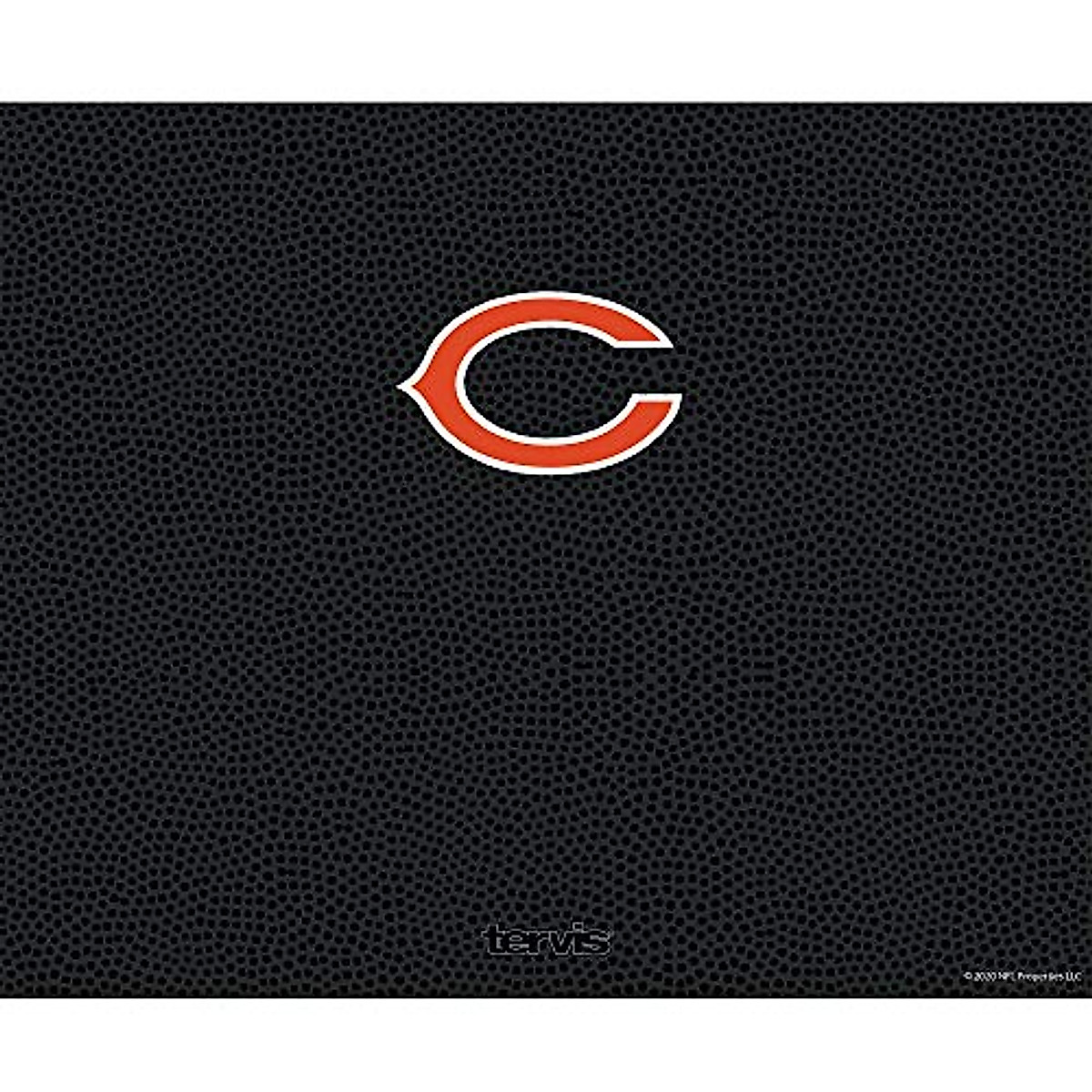 Tervis Triple Walled NFL Chicago Bears Insulated Tumbler Cup Keeps Drinks Cold & Hot, 40oz Wide Mouth Bottle - Stainless Steel, Black Leather