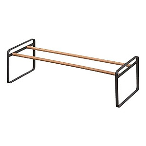 Yamazaki Stackable Home Steel | Shoe Rack, One Size, Black