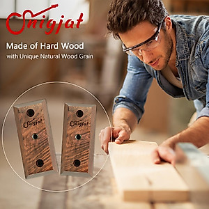 SNIGJAT Guitar Wall Mount, Hardwood Guitar Wall Hanger, 2 Pack Guitar Hanger, V-Shaped Guitar Holder Wall Mount, Guitar Accessories for Acoustic Electric Guitar Bass, Gift for Guitar Player