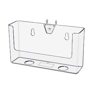 Marketing Holders 12 Pack Pegboard Postcard Bin for 6 Inch Printed Literature in Service Stations and Convenience Stores Space Saving Clear Acrylic Advertisement Display Organizer