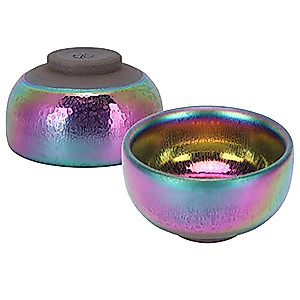 Duokon Chinese Ceramic Kung Fu Tea Ceramic Tea Cup Japanese Tea Cup Sake Cup Tea Cup Bowl Cold Sake Sushi Wine Ceramic TeaCup Gift Box