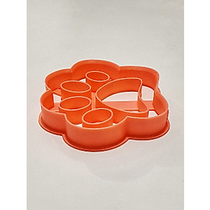 T3D Cookie Cutters Paw Print Cookie Cutter, Suitable for Cakes Biscuit and Fondant Cookie Mold for Homemade Treats, 3.43inch x 3.16inch x 0.55inch