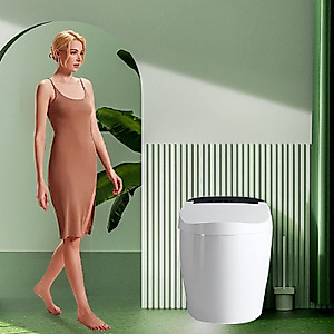 Bidet Toilet Smart Toilets for Bathrooms Modern Toilet with Bidet Built In One Piece Toilet Dual Flush Toilet with Foam Shield, Lubricate Inner Walls, Night Light Illumination (Foam_01)