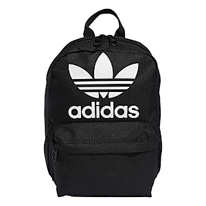 adidas Originals Small National Mini Backpack, Black/White, One Size