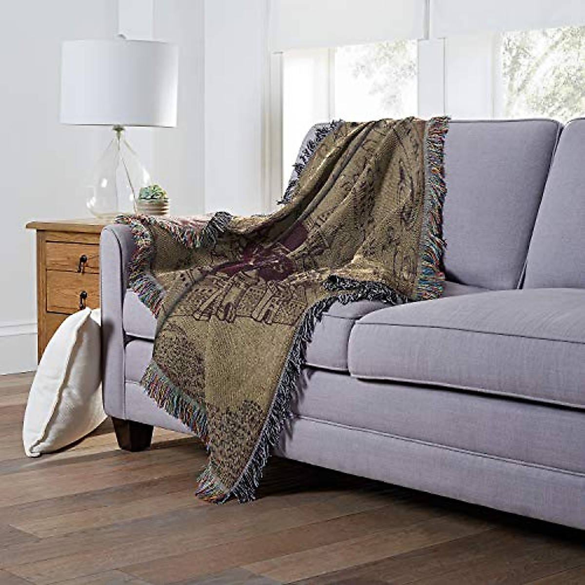 Northwest Woven Tapestry Throw Blanket, 48 x 60 Inches, Marauder's Map