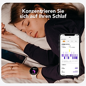 Parsonver Smart Watch Answer Make Call, AMOLED Always-on Display Smartwatch for Android and iOS Phones with Bluetooth Call/Dial, Fitness Activity Tracking, Sleep Monitor, Champagne Gold, AIROR1