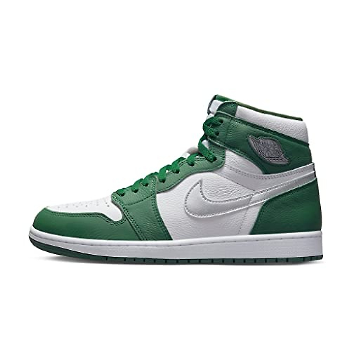 Jordan Men's 1 Retro High OG shoes, Gorge Green/Metallic Silver-wh, 11