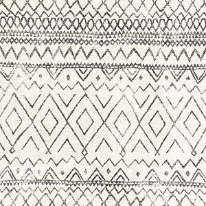 Maples Rugs Abstract Diamond Modern Distressed Non Slip Runner Rug For Hallway Entry Way Floor Carpet [Made in USA], 2 x 6, Neutral