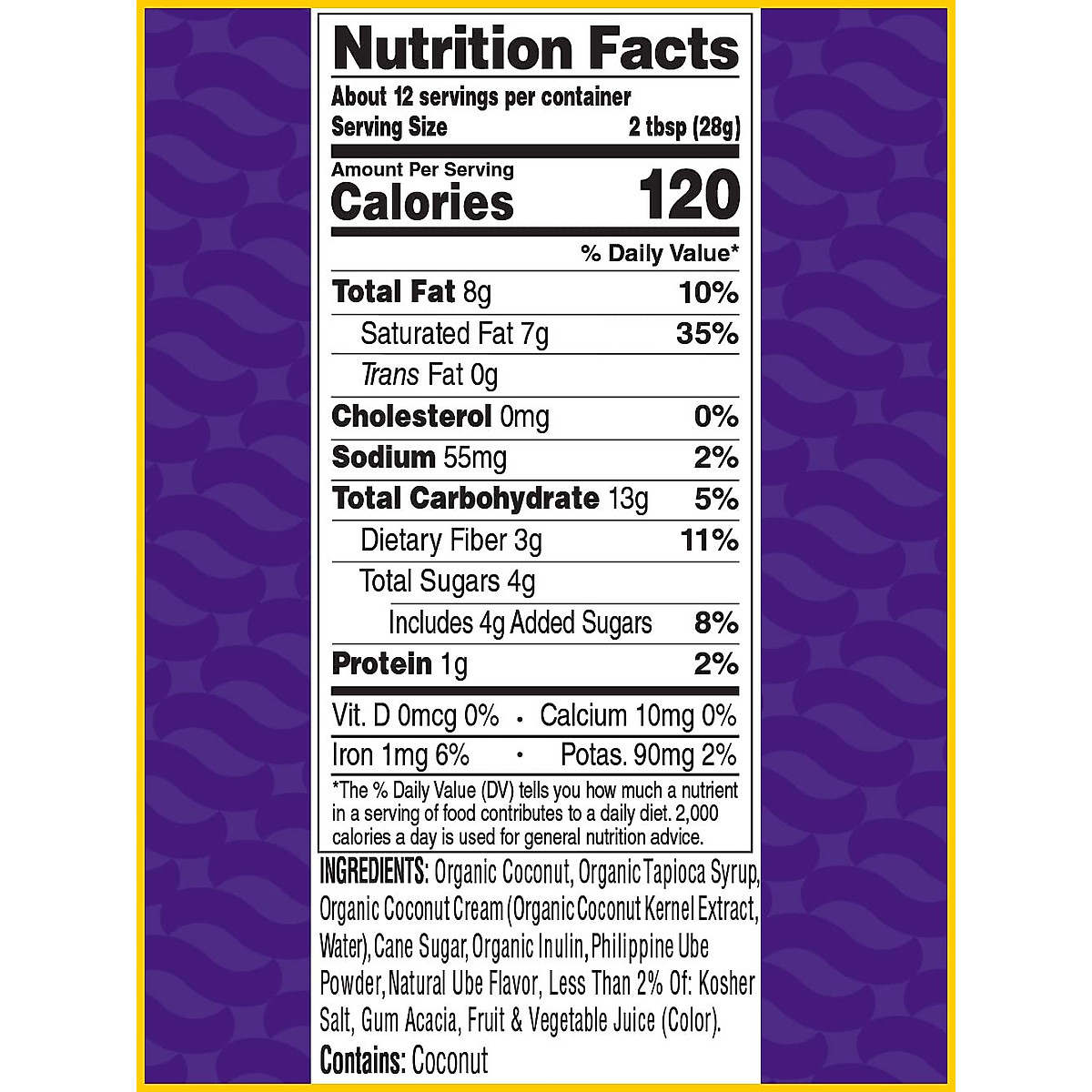 Fila Manila Ube Coconut Spread As Seen on Shark Tank - Award-Winning 5.8 OZ Pouch, Vegan, Gluten Free, Dairy Free, No Red 3, No Red 40, No Ube Extract, No Artificial Colors, No Artificial Flavors, As Seen on TikTok (1 Pack)