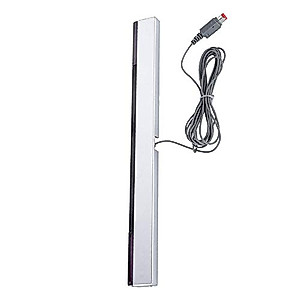 ASHATA Game Console Sensor Bar, Replacement Wired Infrared Signal Ray Sensor Bar Wired Receiver for Game Console, Includes Clear Stand