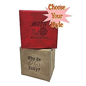 JGFinds XL Card Deck Box for Double Sleeved Commander, Holds 100+ Cards, Larger Sideloading Compatible with Magic the Gathering MTG (Math Is For Blockers)
