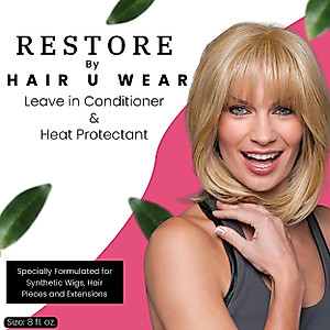 HairUWear"Restore" Leave in Conditioner & Heat Styler Protector for Wigs & Hair Extensions 8 oz.