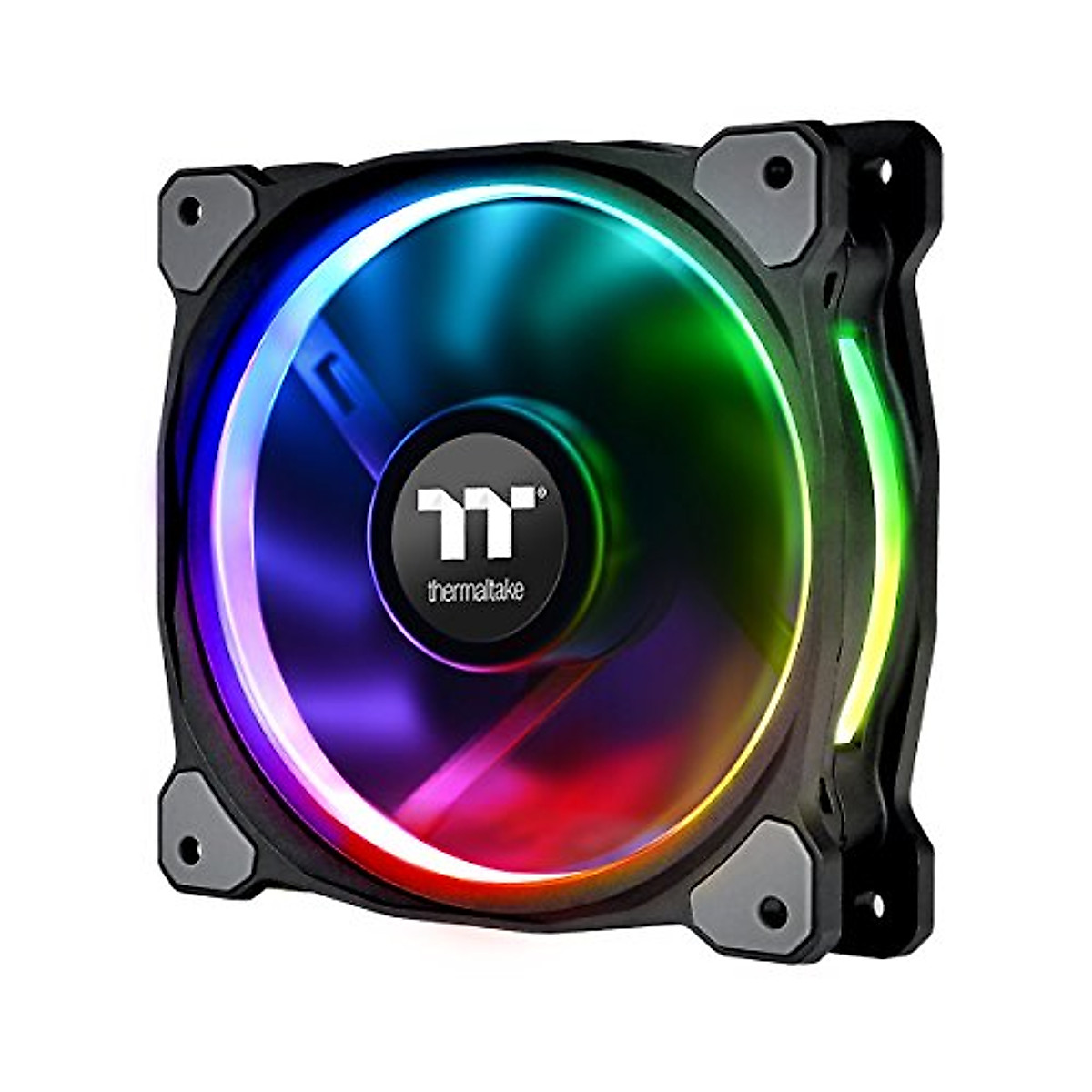 Thermaltake CL-F054-PL12SW-A Riing Plus 12 LED RGB Radiator Fan - Black (Pack of 5)