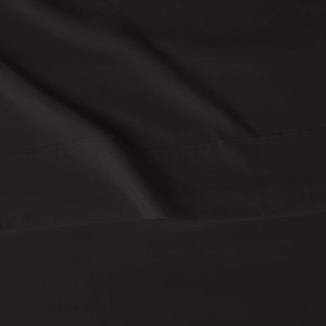 Amazon Basics Lightweight Super Soft Easy Care Microfiber Bed Sheet Set with 14-Inch Deep Pockets - Queen, Black