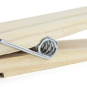 RIVERKING Big Clothes Pin, 1 PC Large Clothes Clip, 9 Inch Wooden Giant Clothespin, Natural Wood Jumbo Clothespin for DIY Crafts, Wedding and Bathroom Decoration