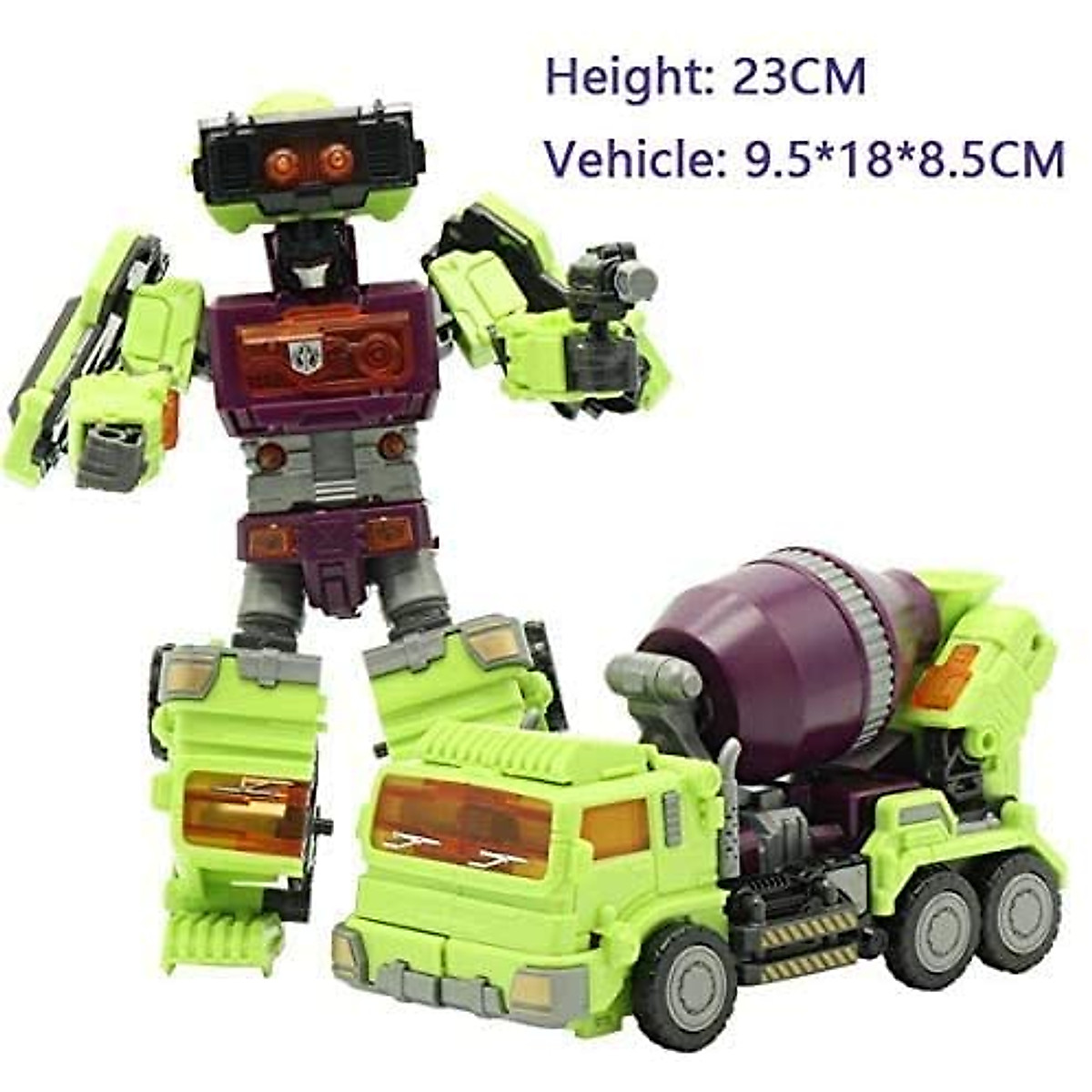 NBK Deformation Oversize Toys Robot Devastator Engineering Combiner 6 in 1 Action Figure Car Truck Model Gift for Kids Boys (Green)