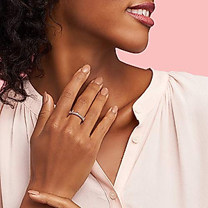 PANDORA Jewelry Pink Sparkling Crown Crystal Ring in Rose, Size 10.5