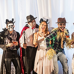 Beaupretty Gothic Sheep Horn Headband Forest Animal Cosplay Photograph Exhibition for Halloween Costume Party Photo