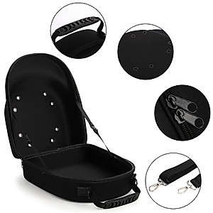 Peohud Hat Case for Baseball Caps, Cap Carrier Storage Bag, Hat Travel Case with Carrying Handle and Shoulder Strap, Easy to Carry Baseball Cap Organizer Holder for 6 Hats, Perfect for Traveling