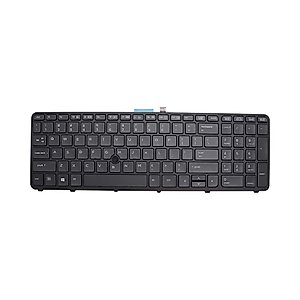 New Keyboard Replacement for HP ZBook 15 G1 G2 17 G1 G2 Series PK130TK1A00 SK7123BL MP-12P23USJ698W PK130TK2A00 733688-001 with Backlit Pointer