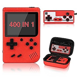 Handheld Game Console - Vaomon Retro Handheld Game Console Comes with Portable Shell, 400+ Classical FC Games, Gameboy Support Connecting TV & 2 Players, Ideal Gift for Kids & Lovers
