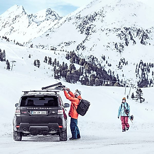 Thule SnowPack Extender Ski/Snowboard Rack (6pr/4 Boards), Black