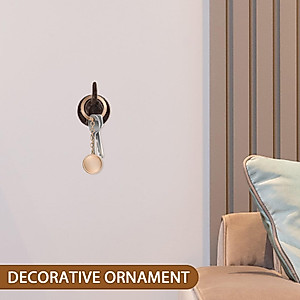 MAGICLULU Rustic Coat Hook Cast Iron Dog Tail Coat Hooks Wall Mounted Hook Heavy Duty Decorative Hanger for Hanging Coats Towels Keys Scarf Bag Key Hat