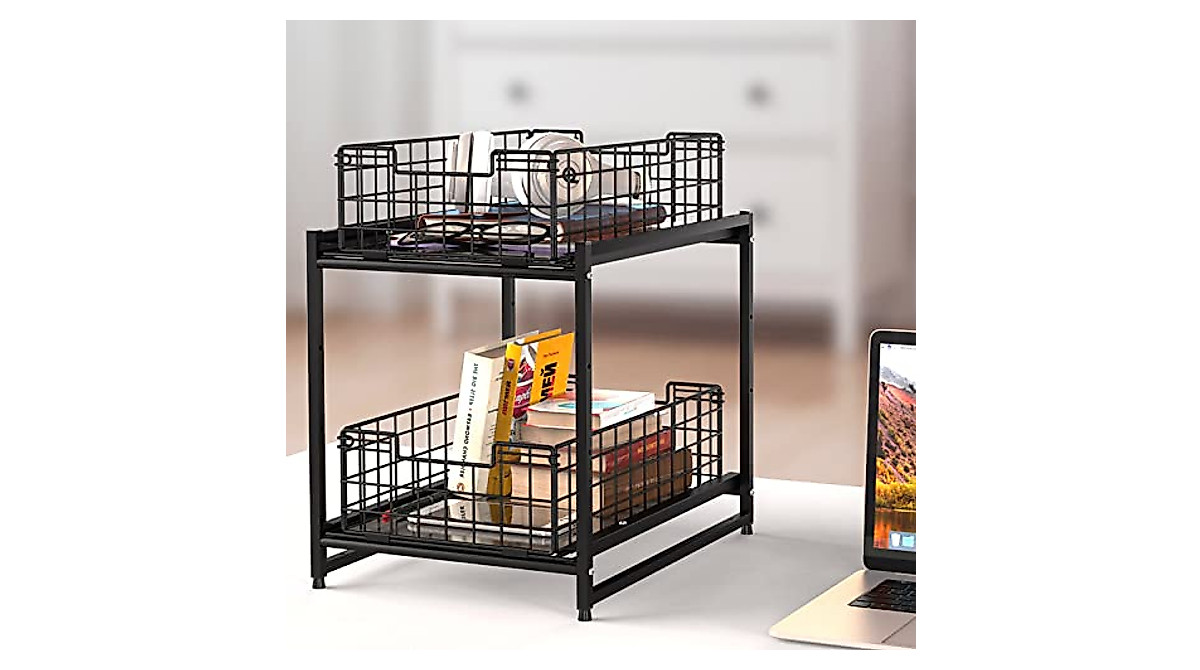 Under Sink Organizer | Sliding & Stackable Cabinet Storage