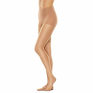 Hanes Women's Perfect Nudes Pantyhose for Flawless Finish, Control Top, Ultra, Sheer Toe, Beige, Size 3/4X (Pack of 1)