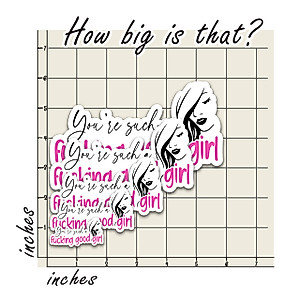 Such a F*cking Good Girl Sticker, Romance Sticker, Smut Sticker, Good Girl Sticker, Reading Sticker, Water Assitant Die-Cut Vinyl Funny Decals for Laptop, Phone, Water Bottles, Kindle Sticker