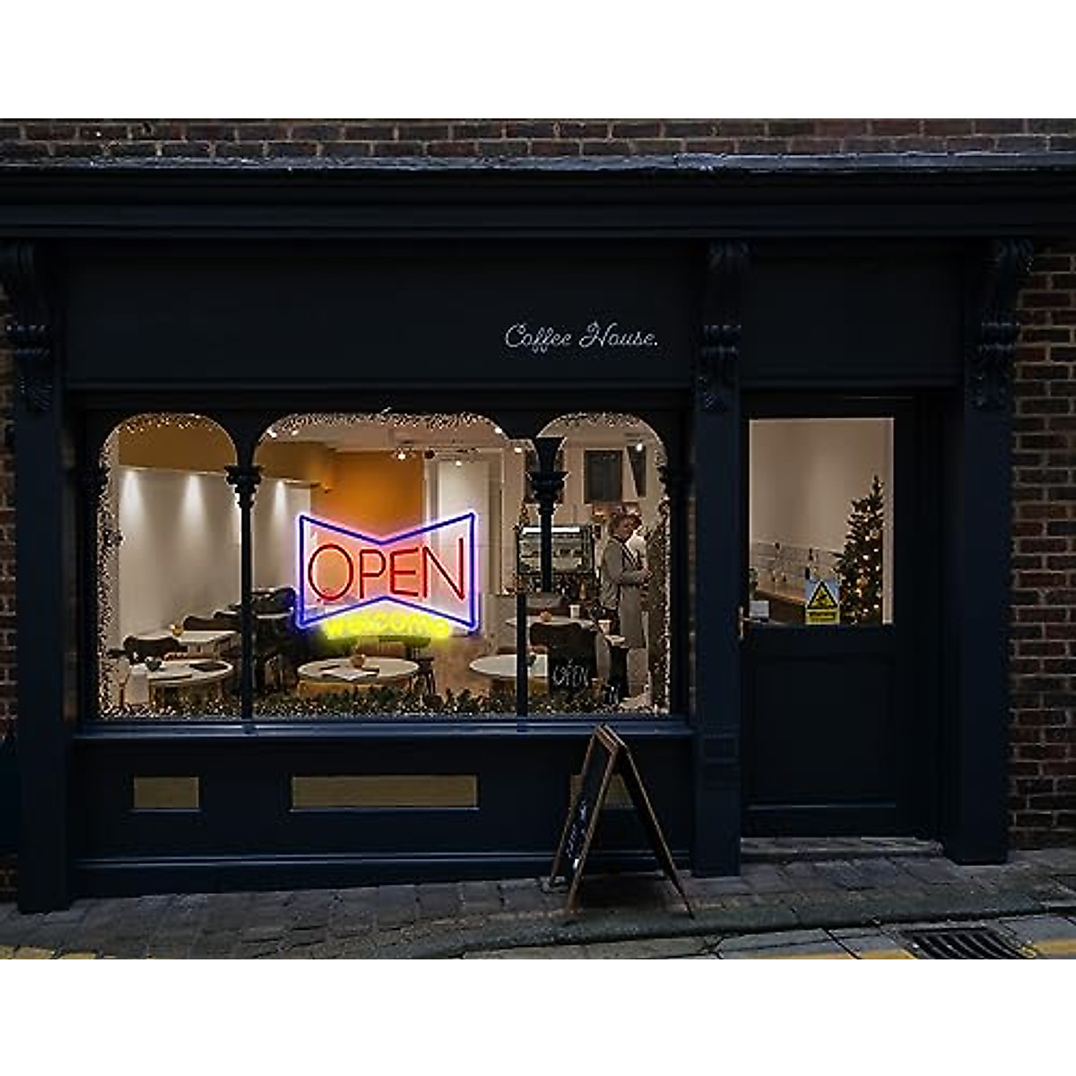 KUshopfast Open Neon Signs For Business, LED Neon Open Sign, USB Powered Open Sign For Window Business Storefront Bar Salon Hotel Cafes Restaurants,16IN