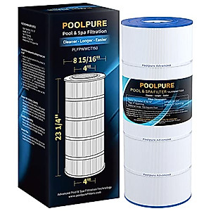 POOLPURE PLFPWWCT150 Pool Filter Replaces PWWCT150, Ultral-B3, Clearwater II ProClean 150, 817-0150N, Unicel 8414, Filbur FC-1287, SD-00210, 150 Sq.ft Filter Cartridge 1PACK
