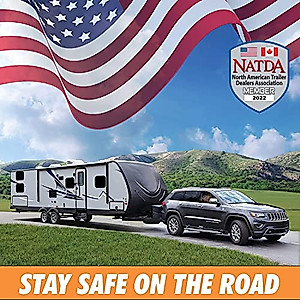 Tri-Ball Adjustable Trailer Hitch – Fits 2-inch Receiver, 5.70-inch Drop, Trailer Hitch, Tri-Ball Hitch, Adjustable, Ball Mount Hitch - 10,000 LBS, 1-7/8, 2 and 2-5/16 inch Balls, Solid Tube Hitch