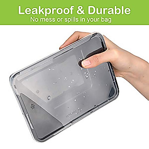 AIFUSI 50 Pack Meal Prep Container, Disposable Lunch Box, Food Storage Washable Containers with Lids, Reusable Plastic Bento Box Microwave/Dishwasher/Freezer Safe (750ML/ 26 OZ)