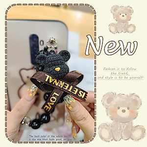 Lulumi-Phone Case for Oppo Reno2, Back Cover Cartoon Black Pearl Pendant Waterproof Simplicity Soft case Skin-Friendly Feel Dirt-Resistant Phone case Cute Protective case Silicone