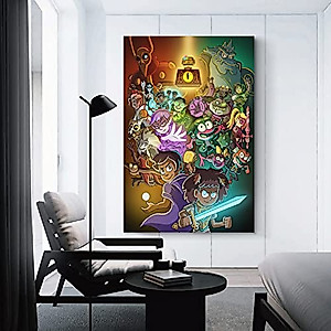 KINGSEM Amphibian Vs Owl House Poster Poster Decorative Painting Canvas Wall Posters And Art Picture Print Modern Family Bedroom Decor Posters 16x24inch(40x60cm)