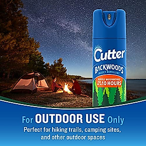 Cutter Backwoods Insect Repellent 11 Ounces, Aerosol, Repels Up To 10 Hours