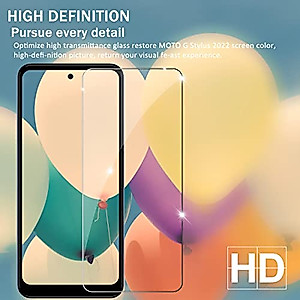 Moto G Stylus 2022 4G/5G Tempered Glass Screen Protector By YEYEBF, [ 2 Pack] [Anti-scratch] [3D Glass] [Case-Friendly] Screen Protector