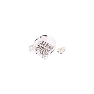 Alnicov Acrylic Transparent Finger Thumb Piano 8 Key Mini Kalimba for Beginners Kids Bear Ears Shape