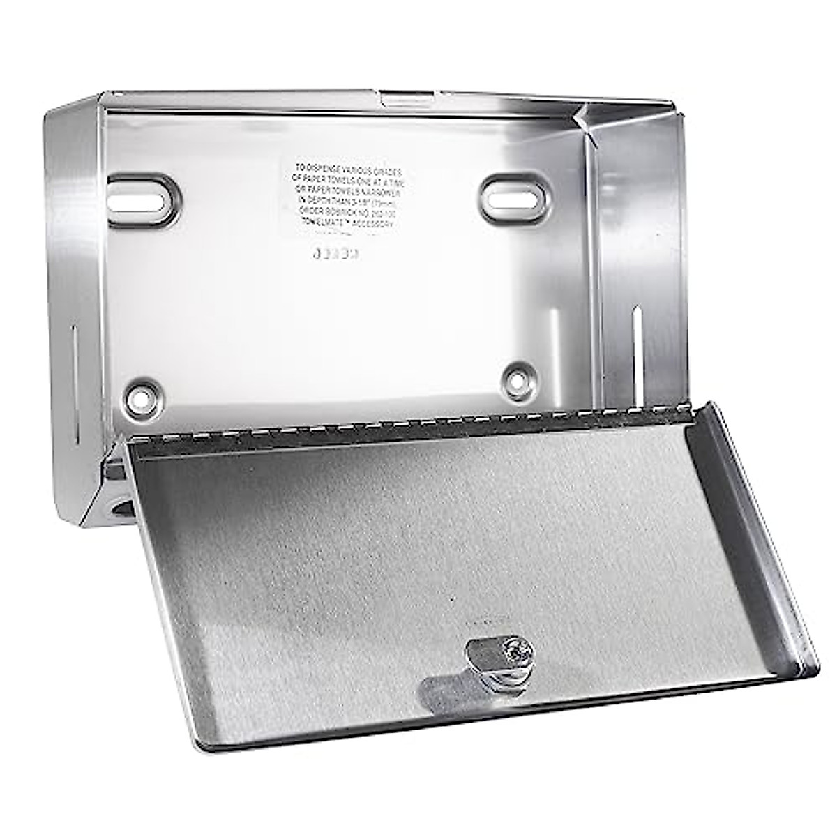 Bobrick Surface-Mounted Paper Towel Dispenser, 10.75 X 4 X 7.13, Stainless Steel