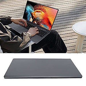 IPS Laptop, 12G LPDDR4 Quad Core 15.6in IPS Laptop Keyboard LED Backlight Fingerprint Reader for Office (12+256G US Plug)