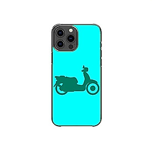 Scooter Silhouette Clipart Pattern Art Design Anti-Fall and Shockproof Gift iPhone case (iPhone XR)