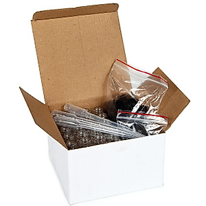 Vivaplex, 24, Clear, 10 ml Glass Roll-on Bottles with Stainless Steel Roller Balls. 3-3 ml Droppers included