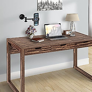 UYODM Phone Wall Mount Holder Bracket Magic Arm and Clamp, Compatible with iPhone/Samsung Galaxy/Nexus/HTC/LG Most Smart Phones and GPS up to 4" Wide(Upgraded Version)