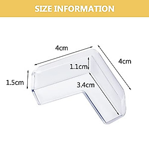 8 Pack Corner Protector for Baby, Clear Furniture Corner Guard & Edge Safety Bumpers for Table Edges & Sharp Corners - Baby Proofing (L Shape)